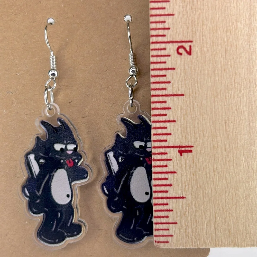 Fashion Jewelry | Jewelry | Clear Acrylic 2d The Itchy Scratchy Show ...
